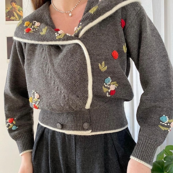 Embroidered Cardigans - Etsy