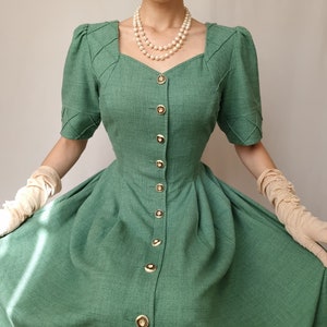 Austrian Dress Linen Full Length/traditional Austrian Dress - Etsy