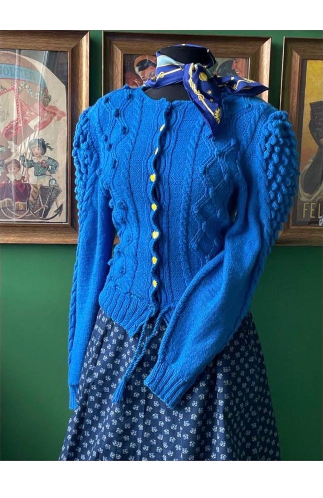 Vintage Cardigan Hand Knitted Wool/traditional Austrian Cardigan - Etsy