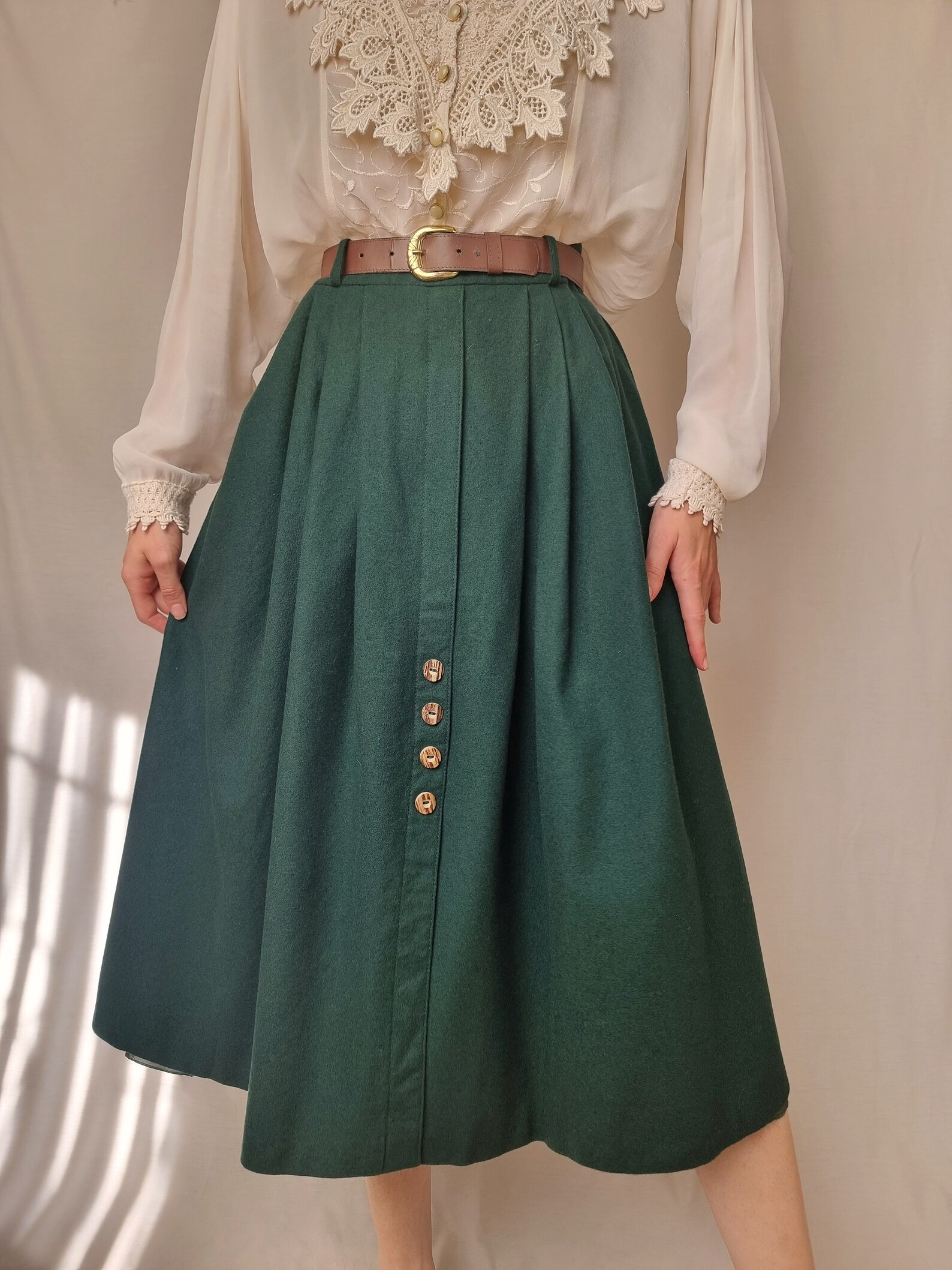 Vintage Suit Emerald Green Wool/austrian Suit Emerald Green/sunflower ...
