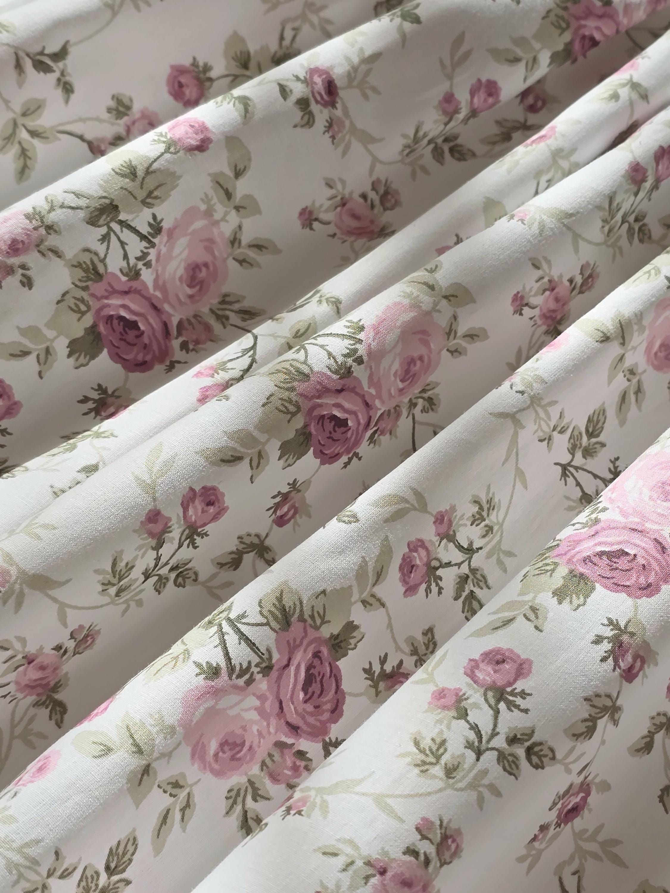 Dress Pastel Flowers Puffy Sleeves Victorian Dress Roses Prairie Dress ...