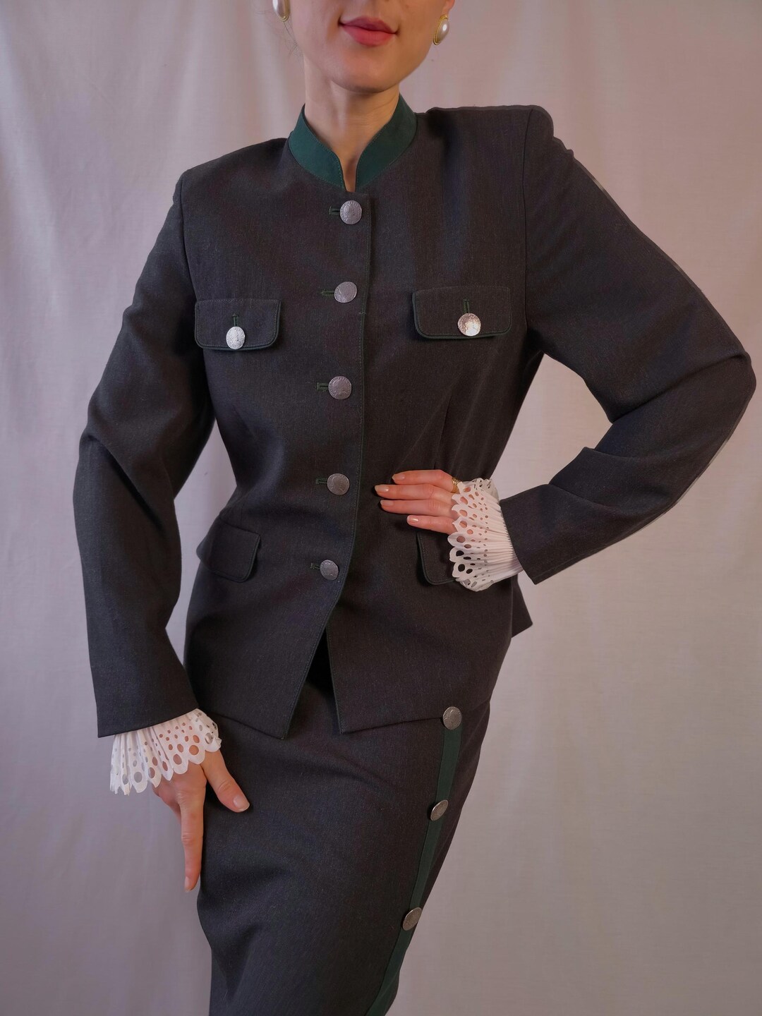 Vintage Germany Folklore Suits Set of Skirt and Jacket/austrian Jacket ...