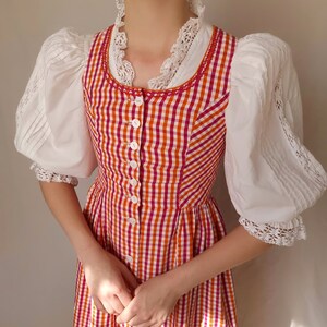 Vintage Checked Dress Cotton - Etsy