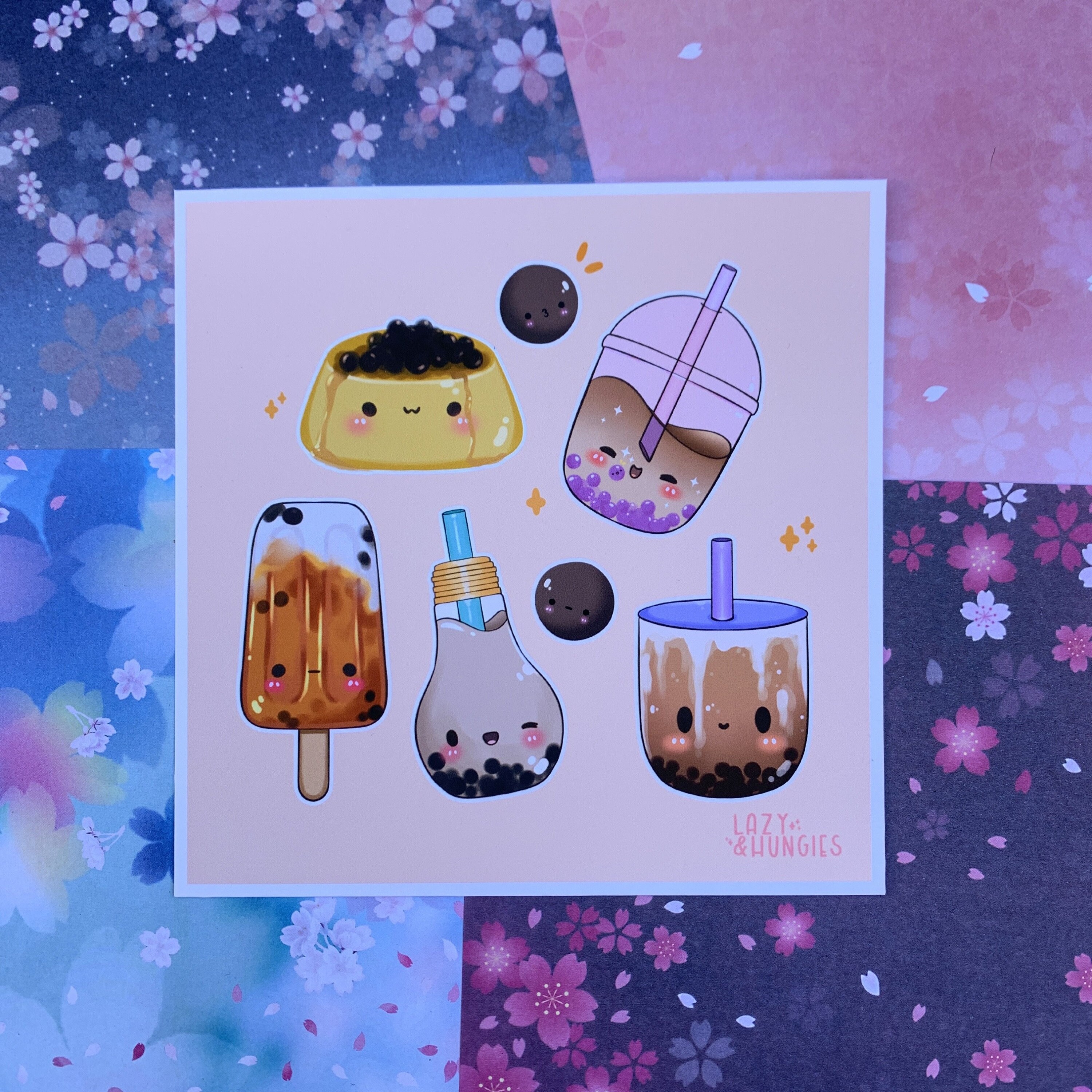 Boba Friends Print | Etsy