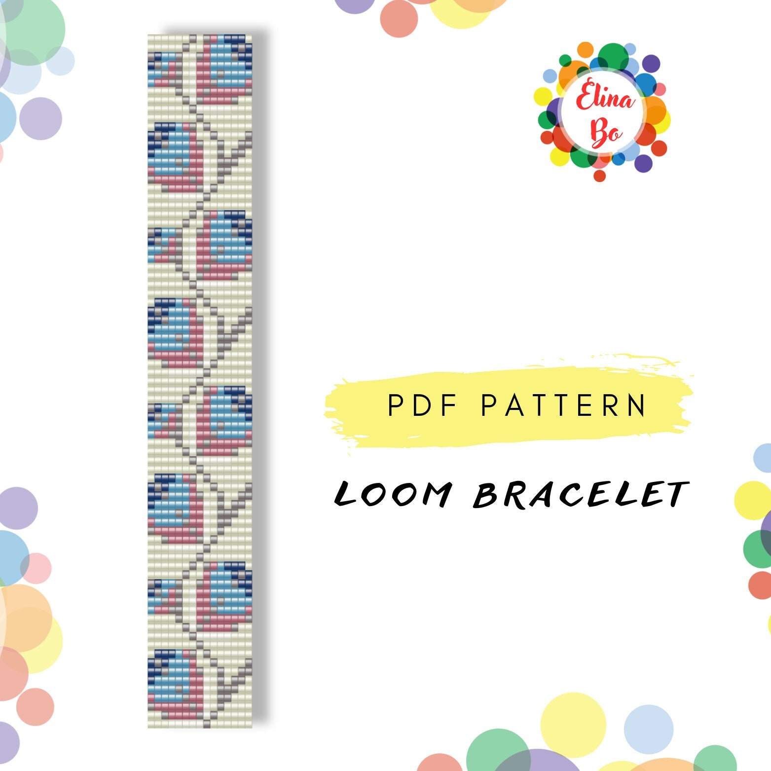 Beading Loom Patterns Floral Narrow Patterns for Miyuki Round Rocailles ...