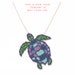 Sea Turtle Bead Pattern for Earrings or Brooch Pin, Miyuki Seed Beads ...