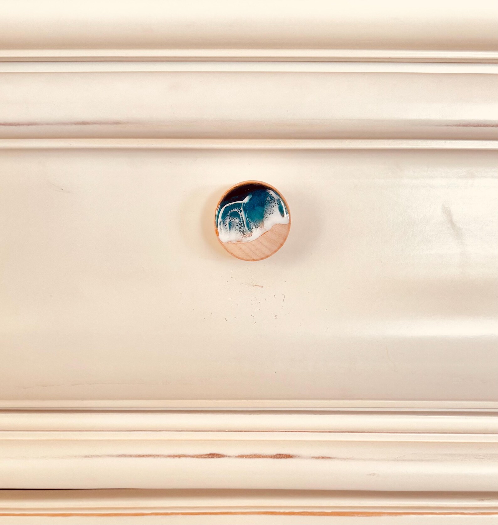 Ocean Wave Drawer Knob Pull Coastal Decor Dresser Handles Furniture ...