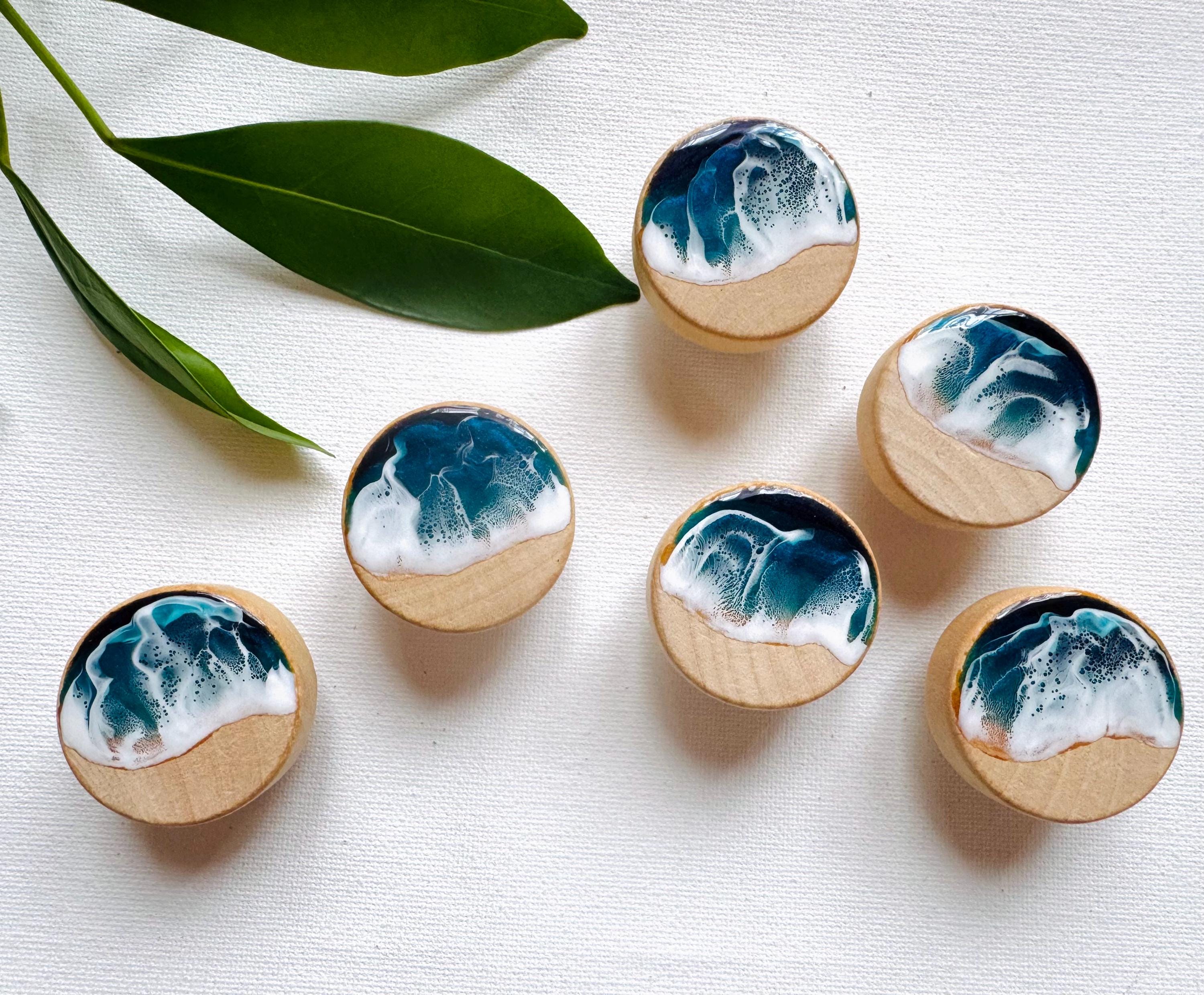 Ocean Wave Drawer Knob Pull Coastal Decor Dresser Handles Furniture ...
