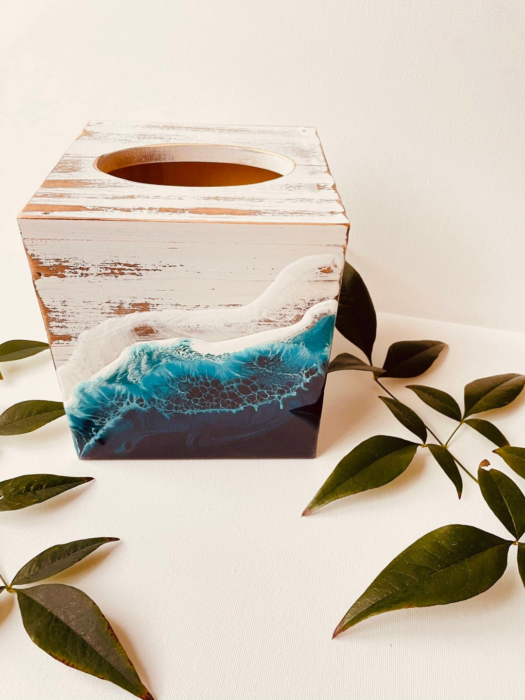 Ocean Tissue Box Beach House Decor Home Decor Gifts for Her Gifts for ...