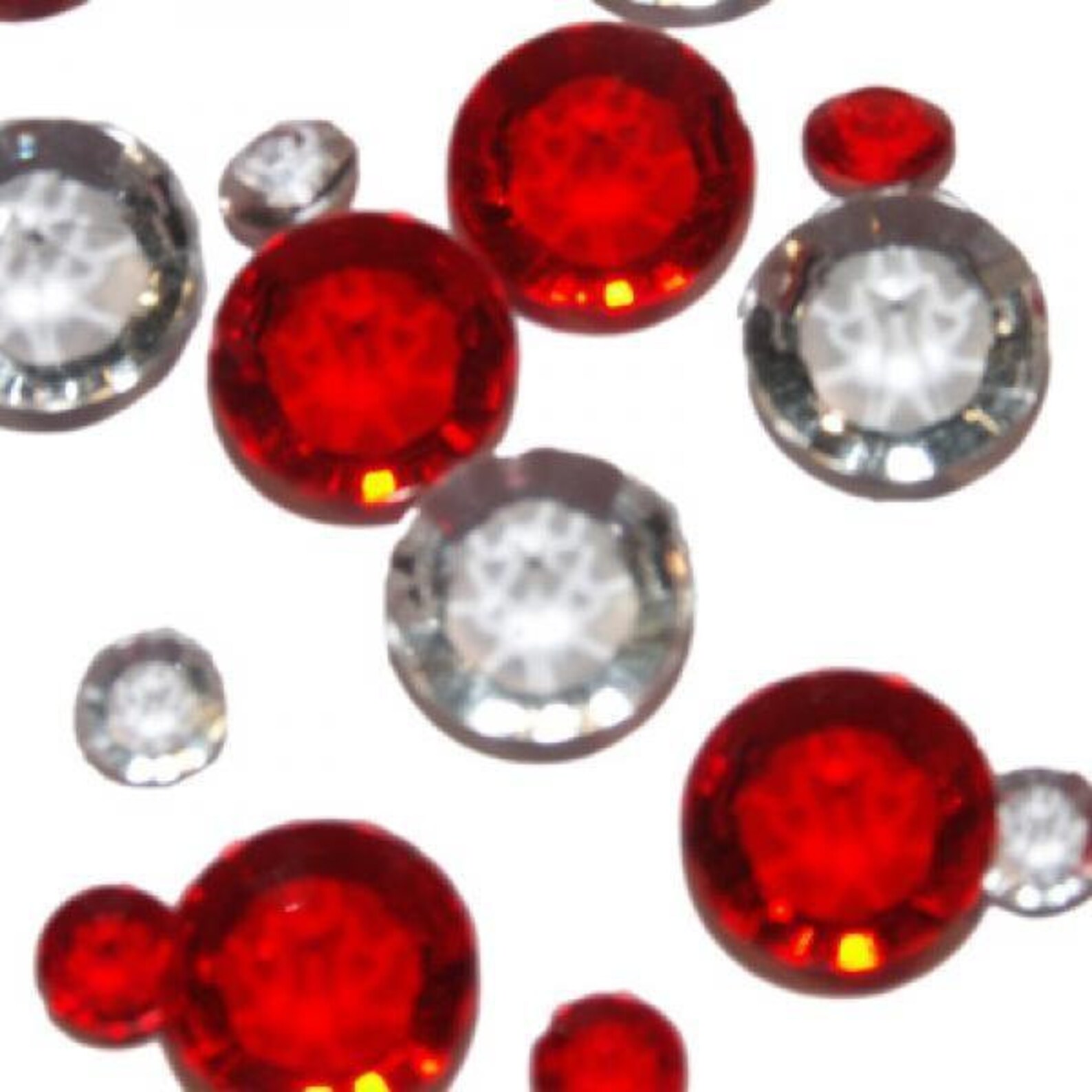 Table Scatter Crystals, Mixed Clear & Coloured, Pack of 350, Choice of ...