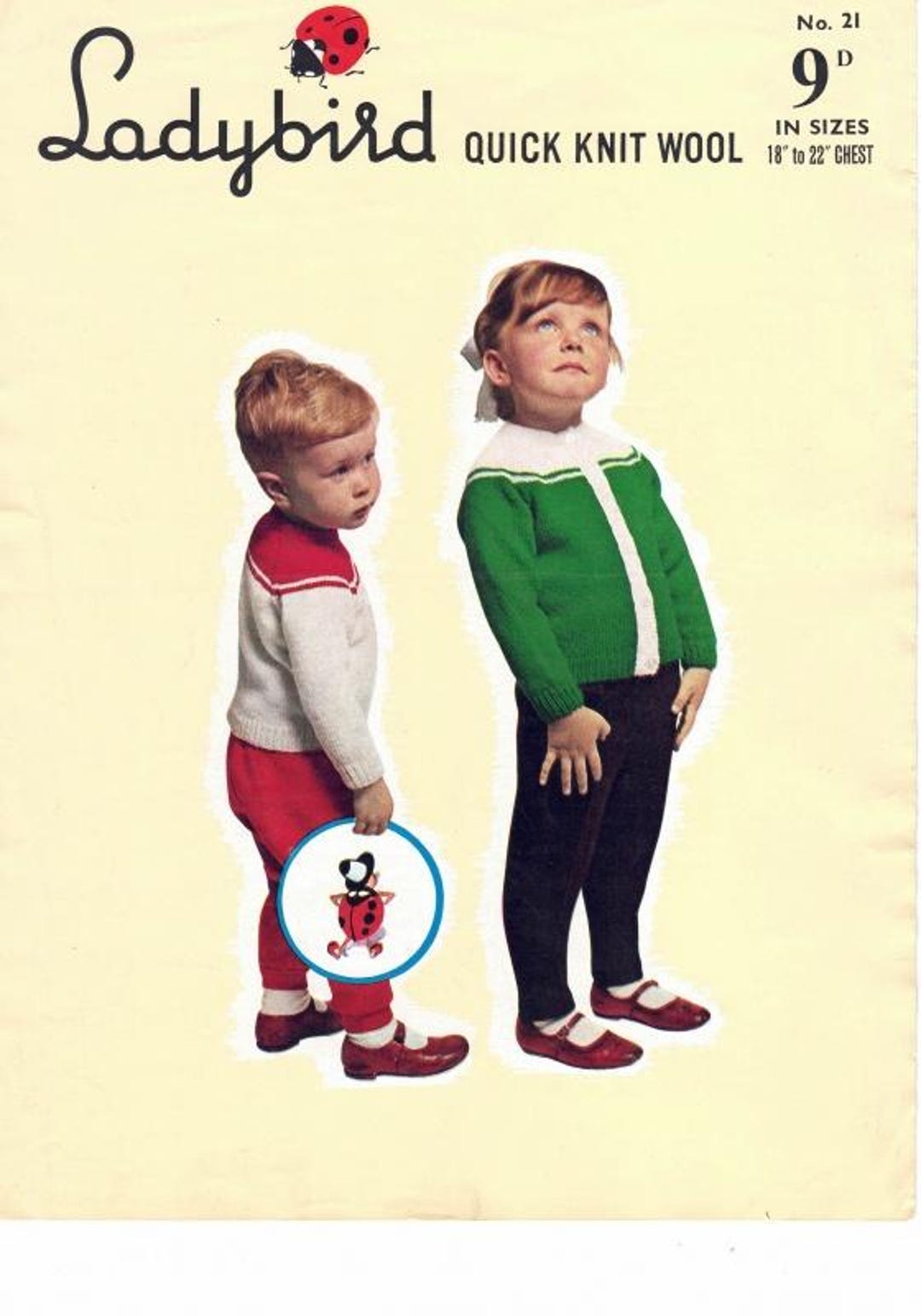 Vintage Ladybird Knitting Pattern 21 - Cardigan & Sweater - Etsy