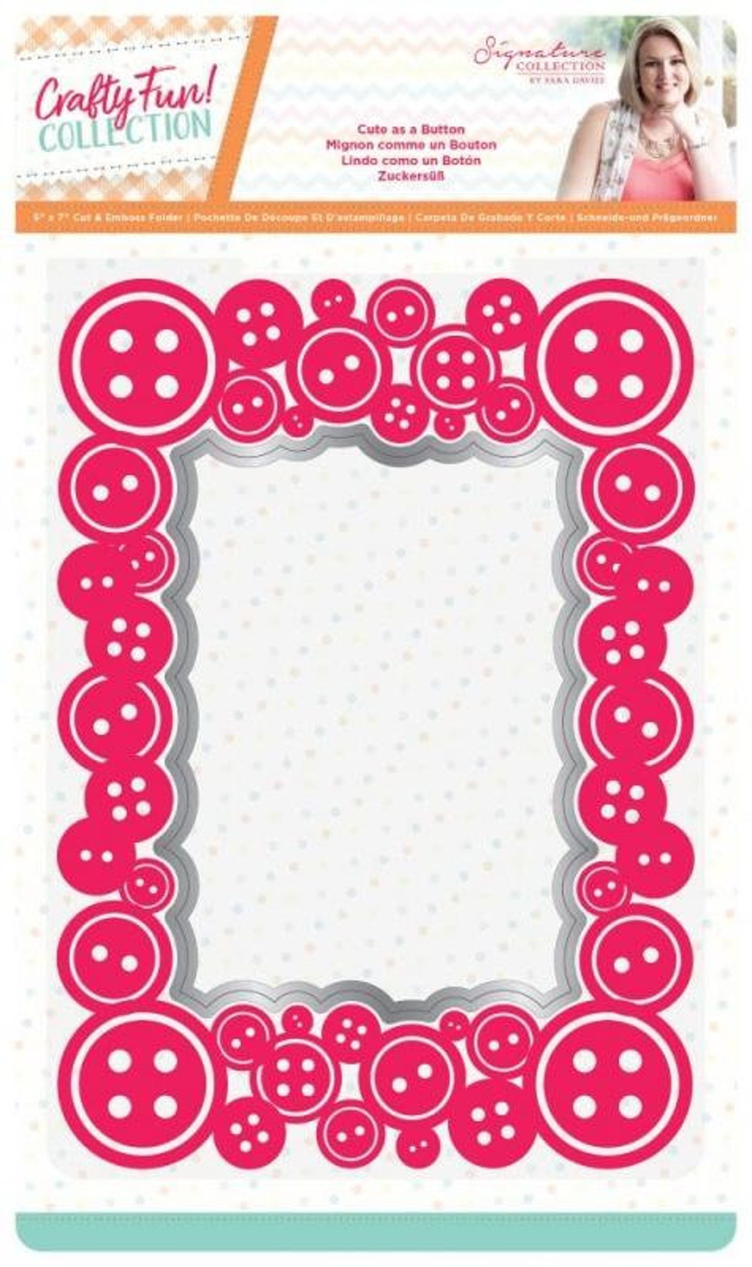 Sara Signature Crafty Fun Cut & Emboss Folder - Cute as A Button - Etsy