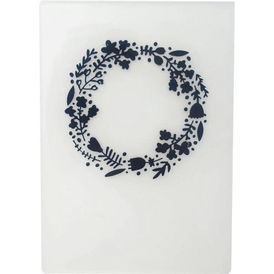 Floral Wreath Embossing Folder A6 - Etsy