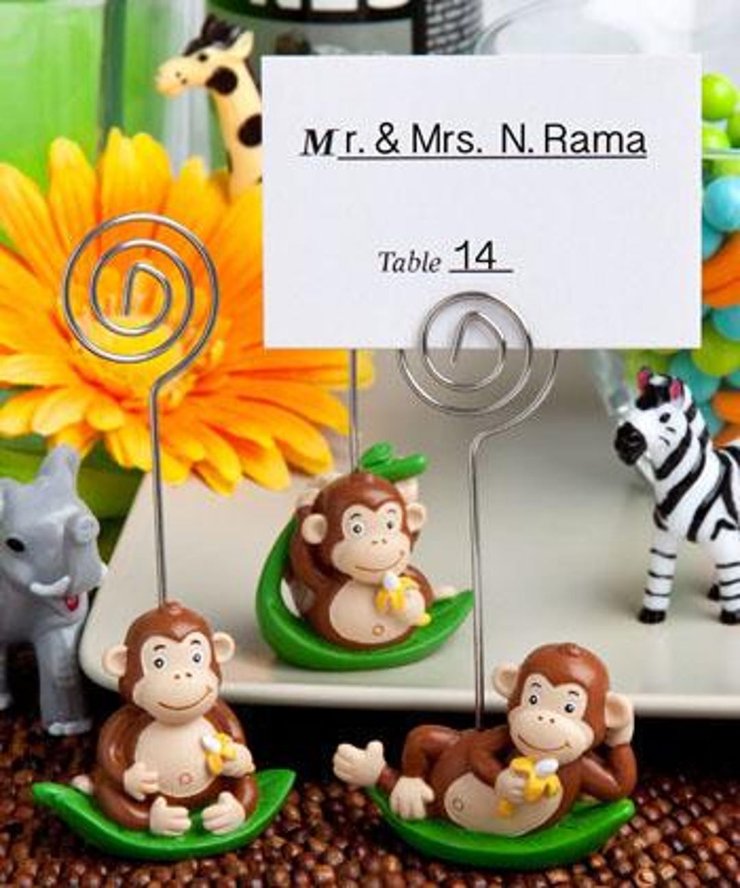 Cheeky Monkey Design Place Card / Photo Holders - Etsy