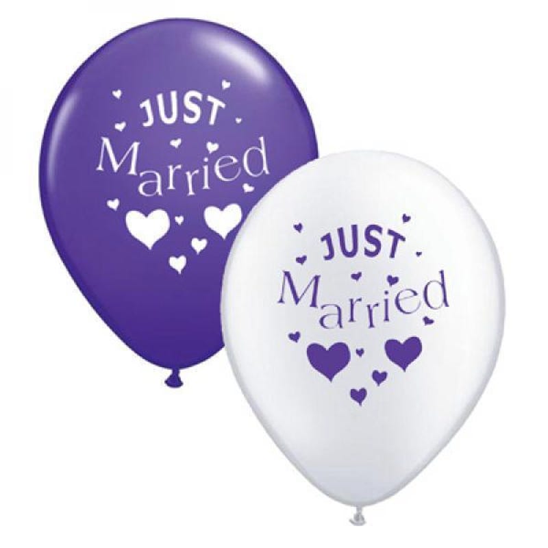 Just Married Balloon - Etsy
