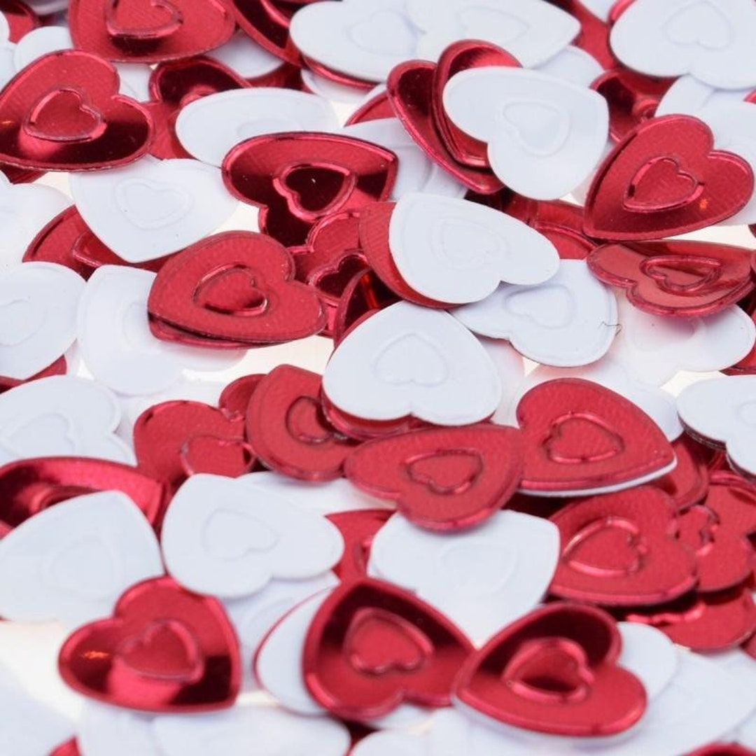 Foil Hearts Table Scatter Confetti, Choice of Colours - Etsy