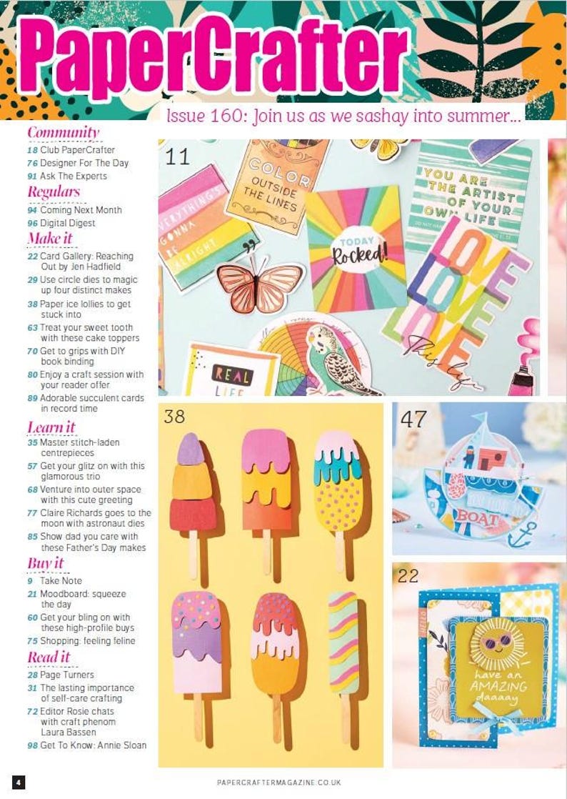 Papercrafter Magazine - Back Issue - June 2021 #160 - Etsy