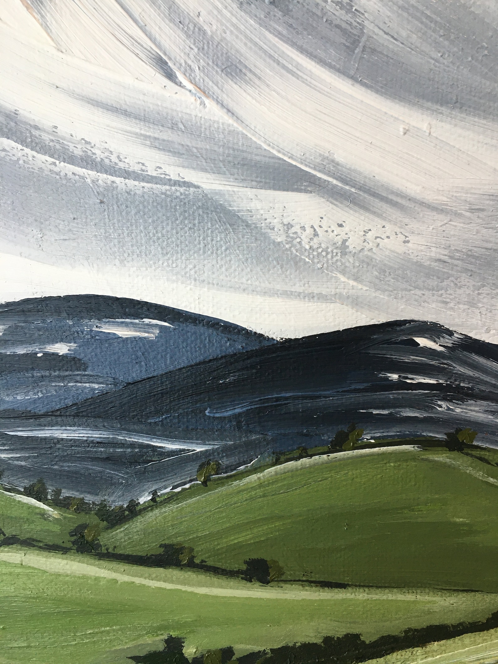 Dromara Hills County Down Northern Ireland Original Acrylic - Etsy
