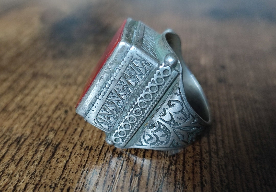 Rare and Unusual Ring in Silver With Central Asian Motifs. - Etsy
