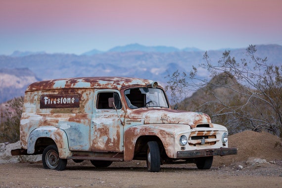 Feuerwehrauto Altes Lkw Altes Rost-Lkw Vintage - Etsy.de