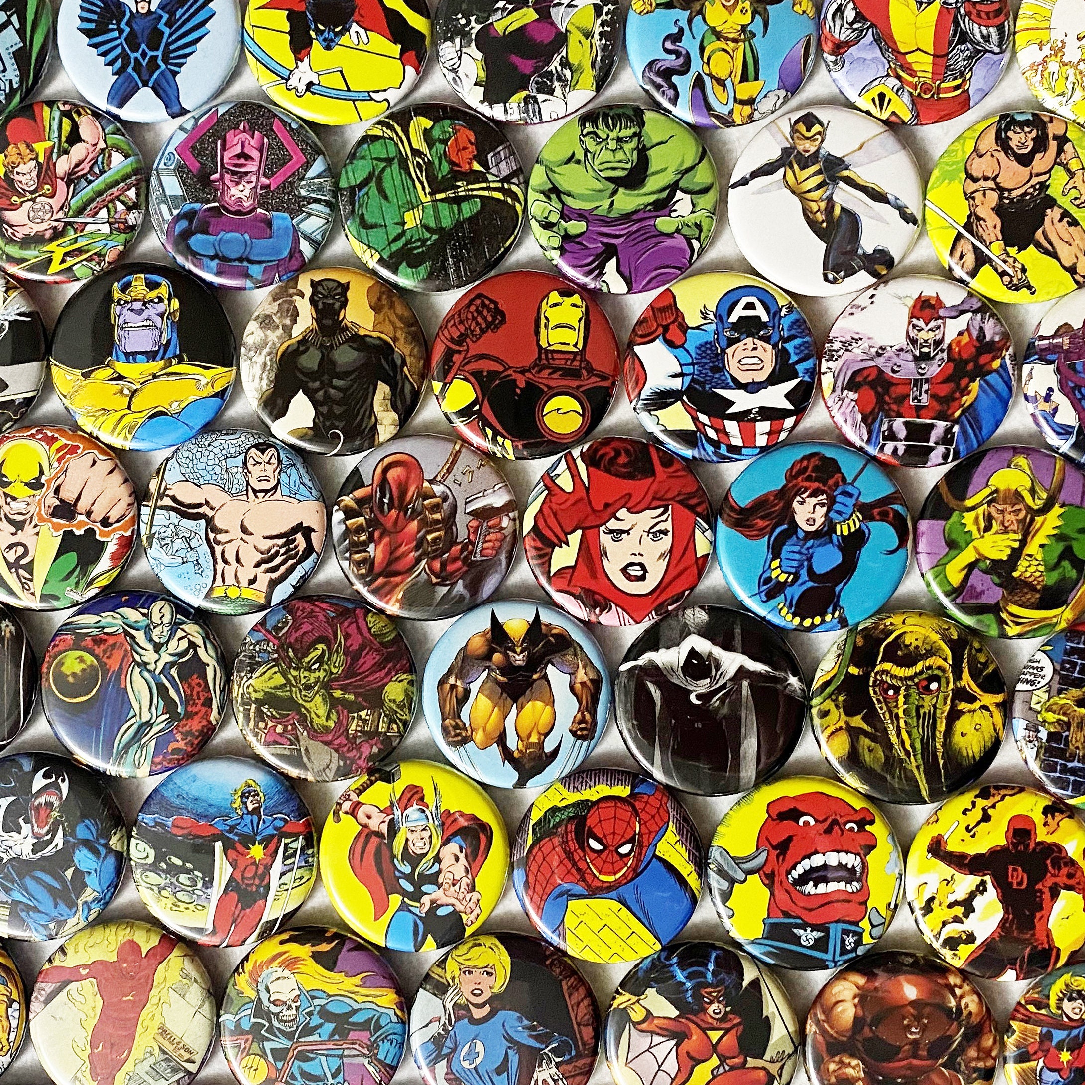 Marvel Comic Characters 1.25 Pins or Magnets Choose - Etsy