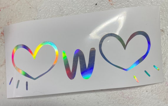 Holographic Uwu Vinyl Decal | Etsy