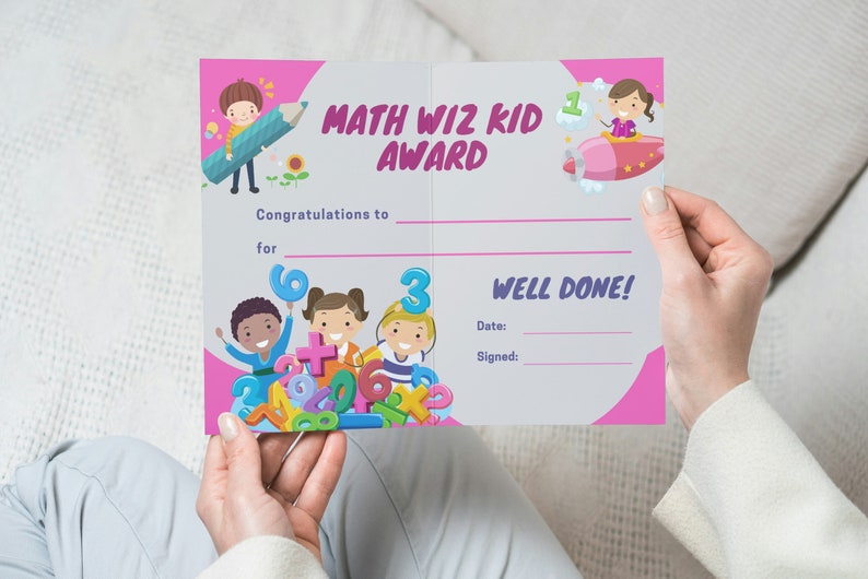 Math Whiz Kid Certificate, Building Confidence in Kids, Certificate of ...