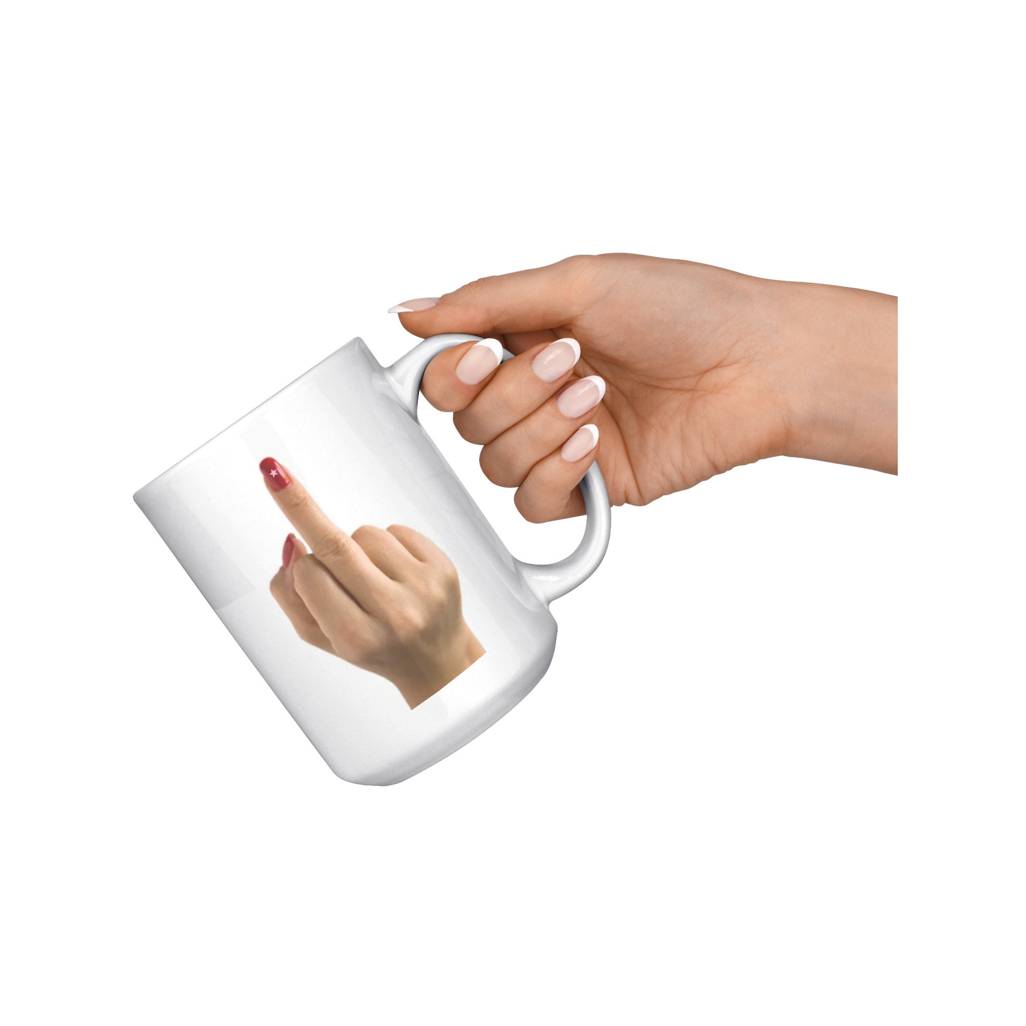 Middle Finger, Middle Finger Mug, Funny Coffee Mug, Office Coffee Mug ...