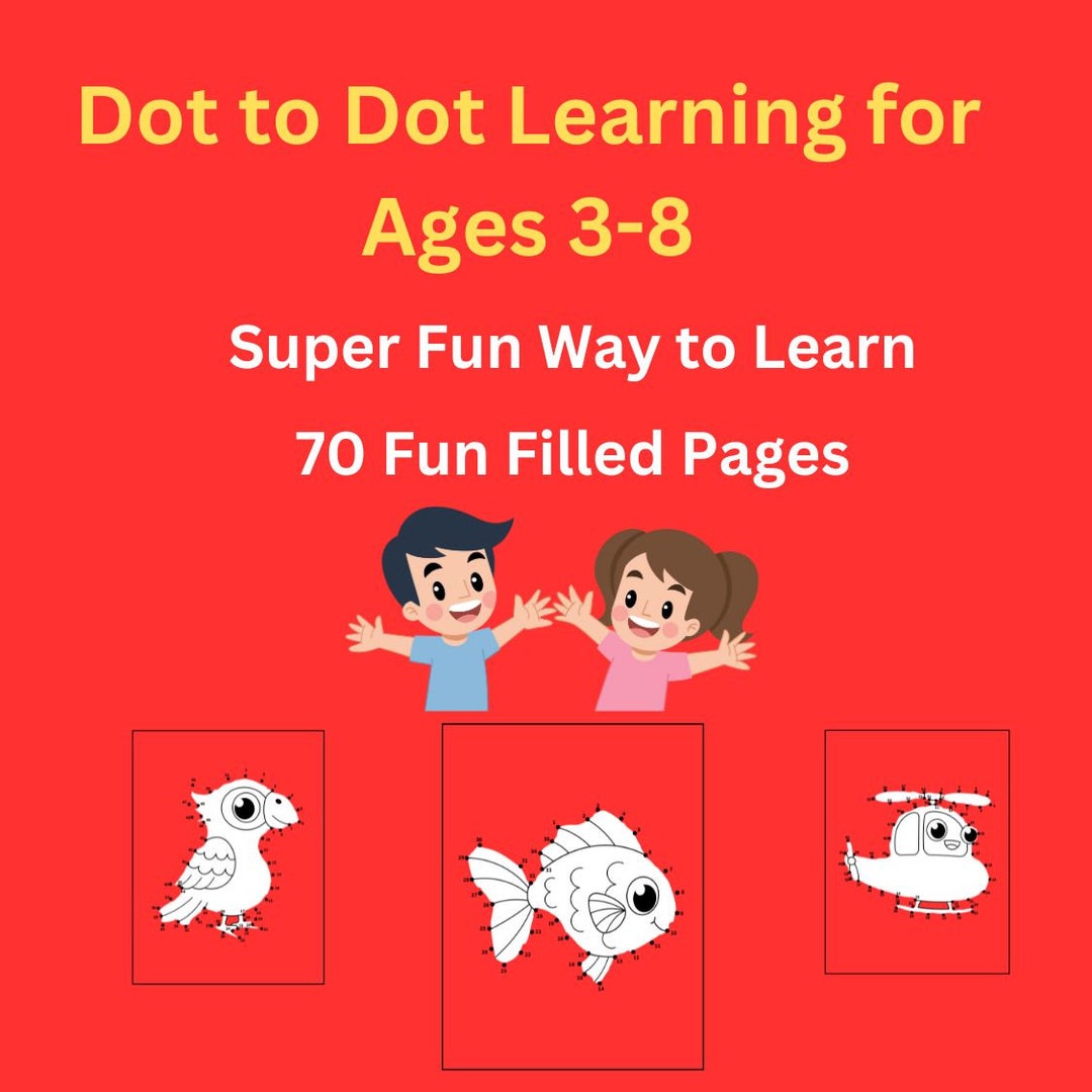 70 Fun Pages of Dot-to-dot Learning by Following the Numbers and ...