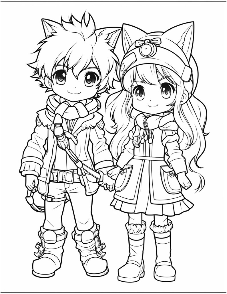 100 Highly Detailed Anime Coloring Pages for All Ages, Anime Coloring ...