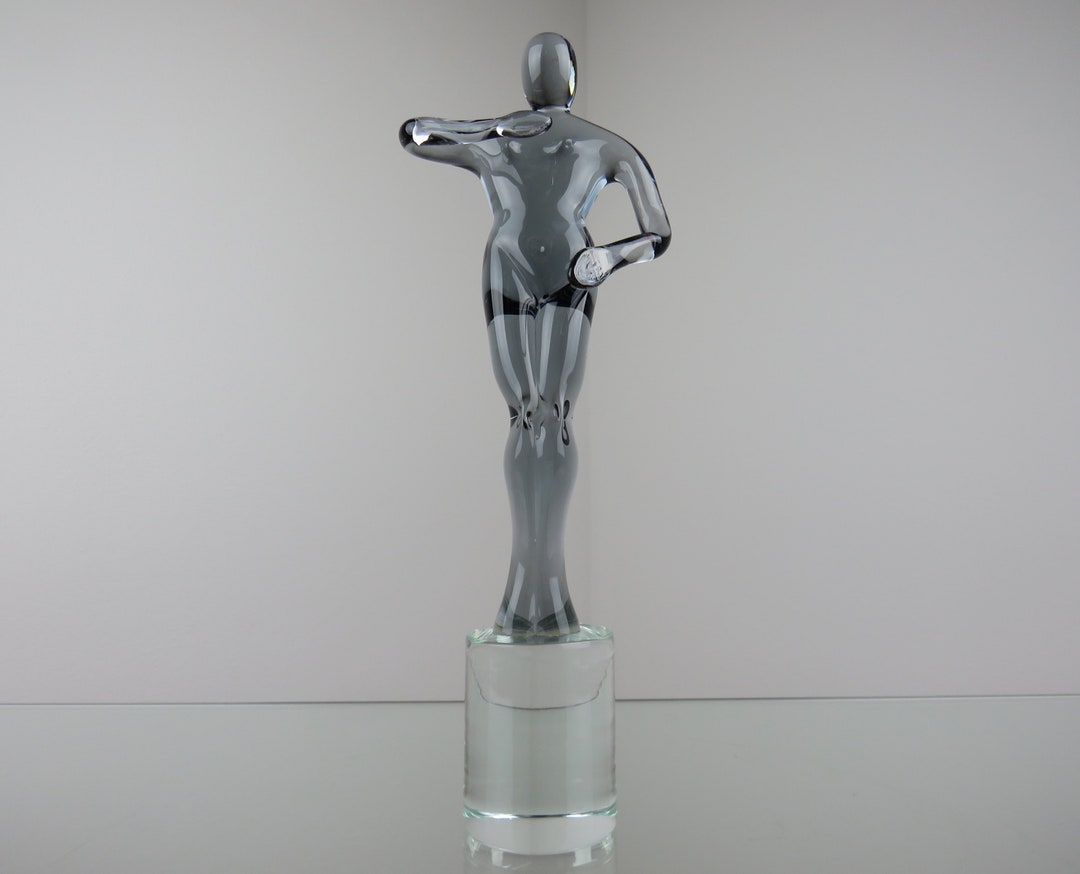 Murano Smoked Glass Sculpture dancer 1960's - Etsy
