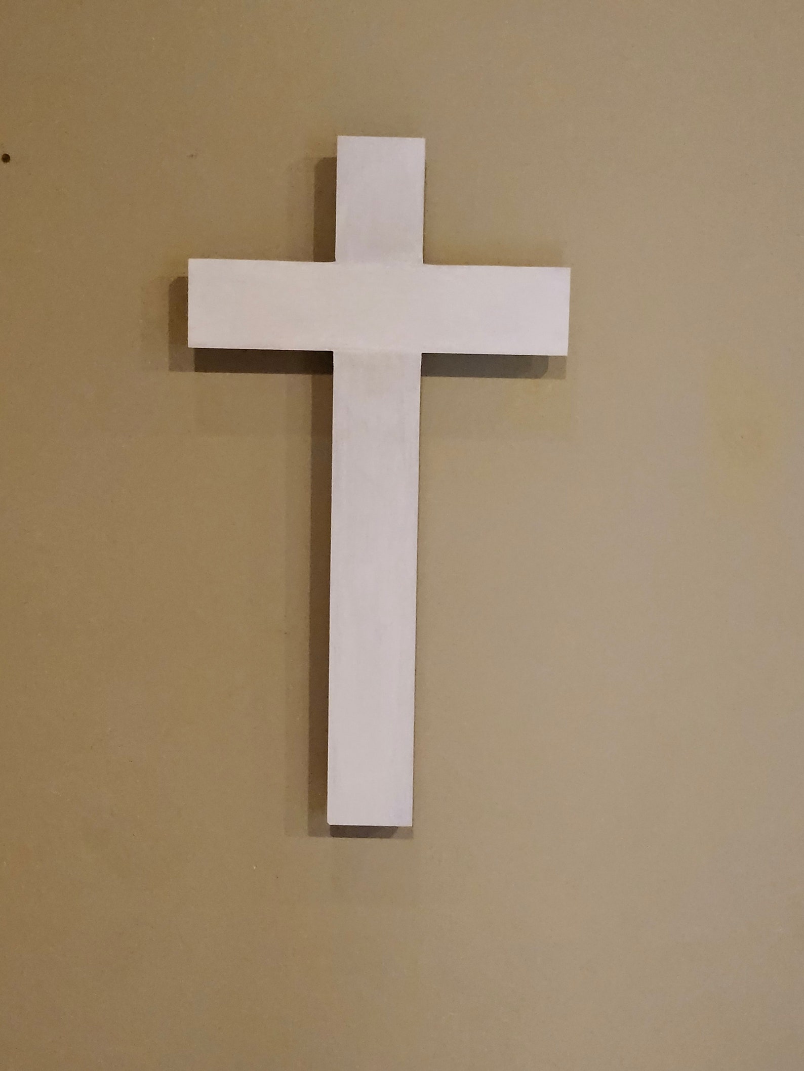 2' Tall Lighted Decor Christian Wood Cross Backlighted Battery Operated ...