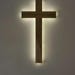 4' Backlit Wood Cross Easter Christian Wood Cross LED Backlighted ...