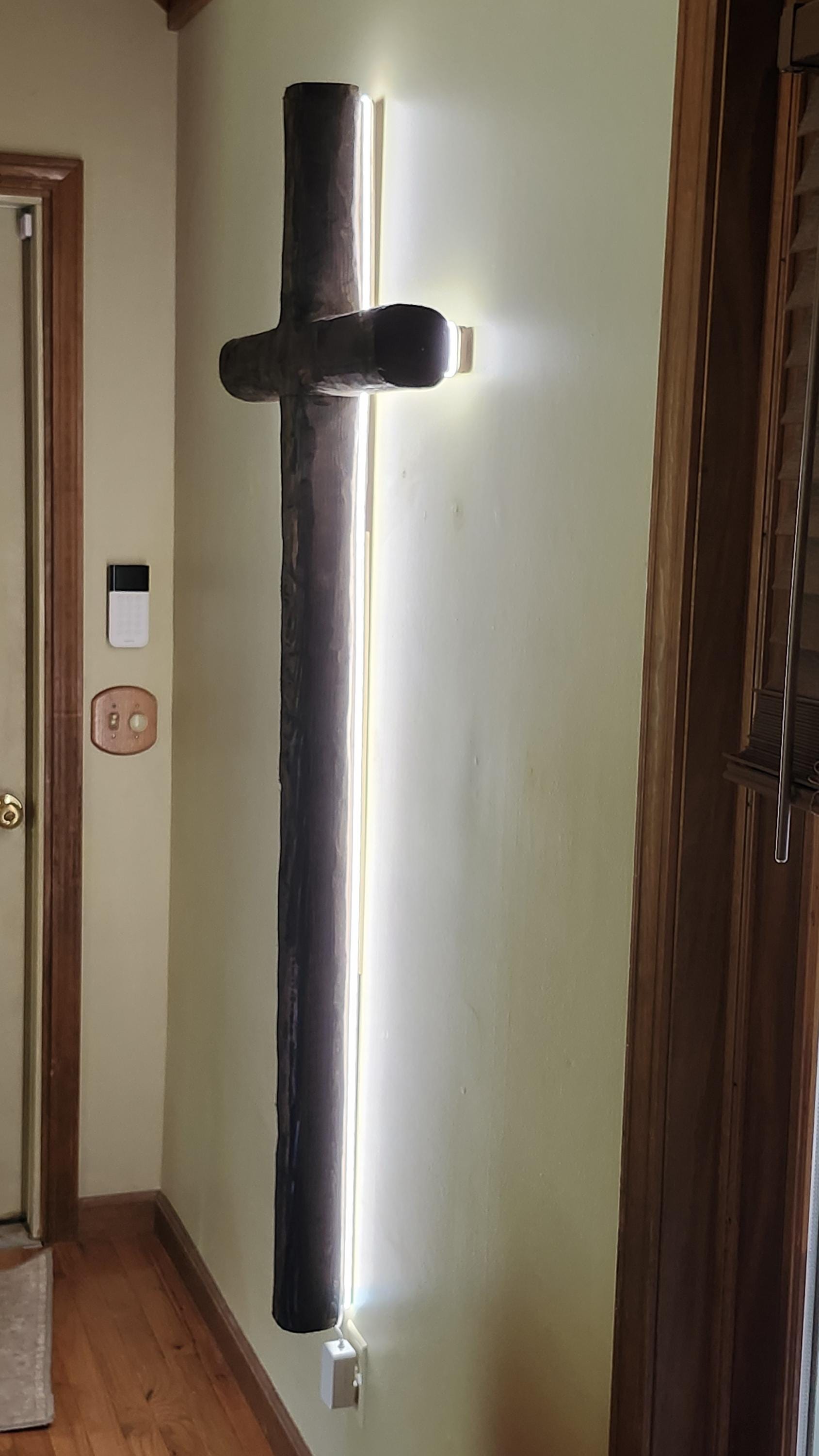 5'6x 30 Lighted Wood Cross Easter Christian Symbol Backlighted Church ...