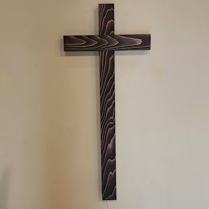 4' Backlit Wood Cross Easter Christian Wood Cross LED Backlighted ...