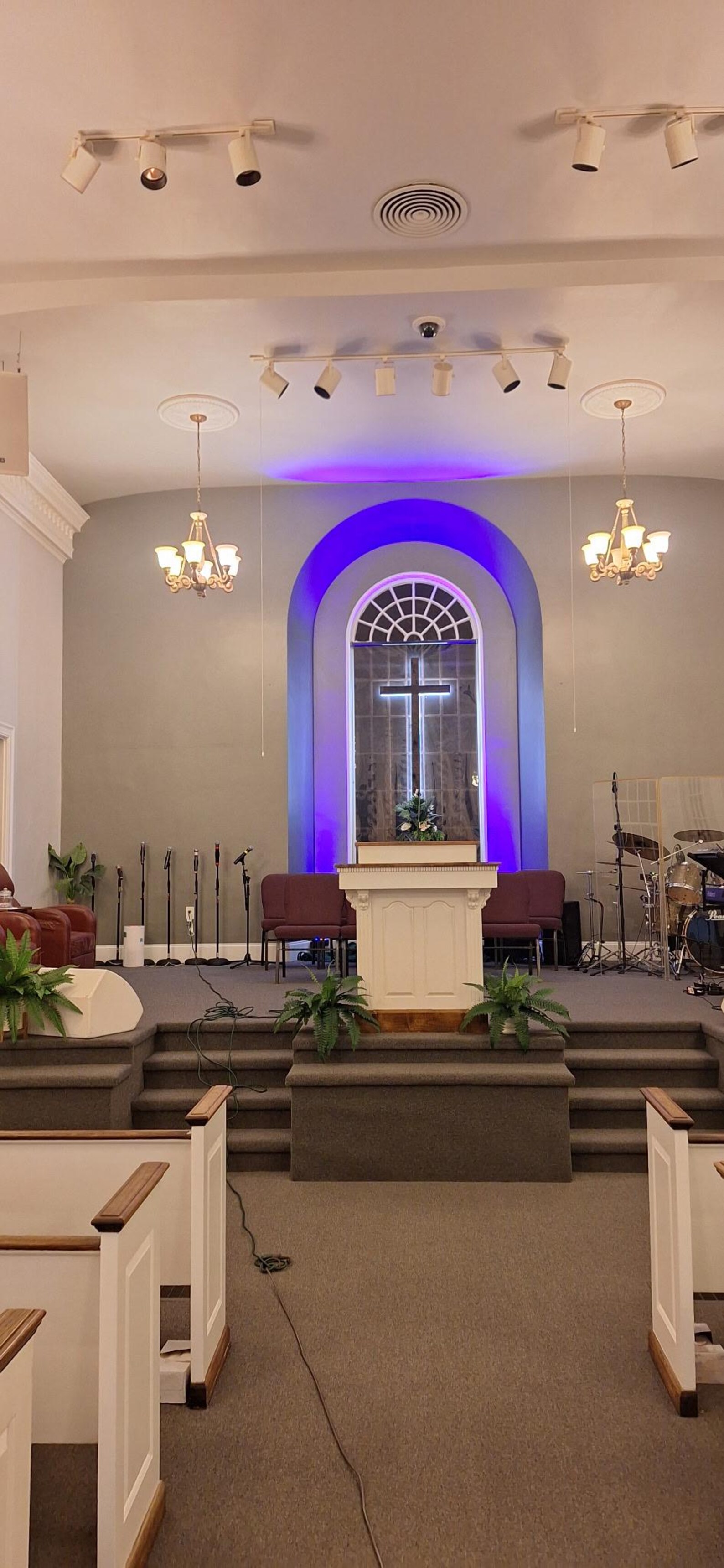 5'6"x 30" Lighted Wood Cross Easter Christian Symbol Backlighted Church ...