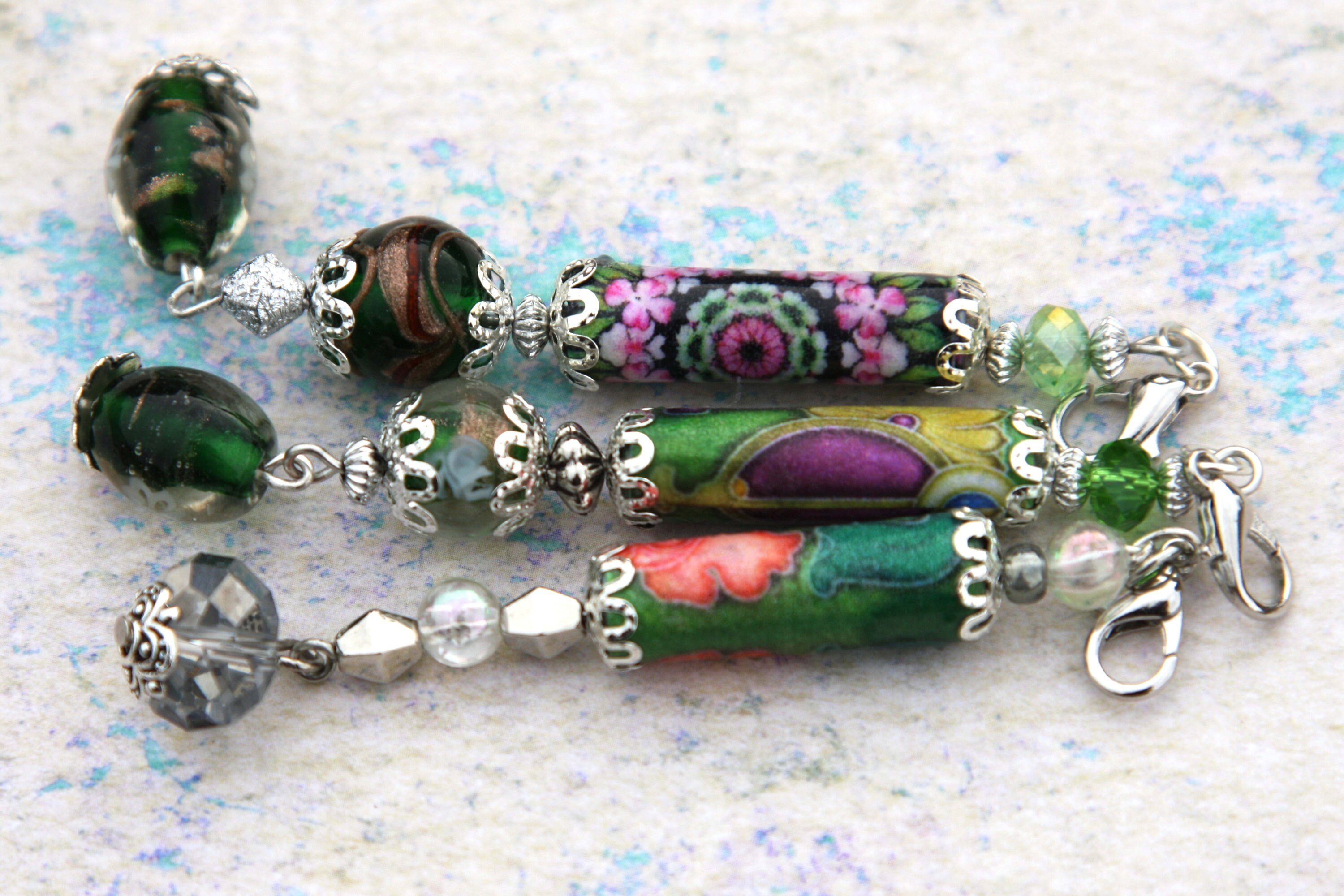 Handmade Boho Charm Bead Keychain Junk Journal Charm Hippie Bag ...