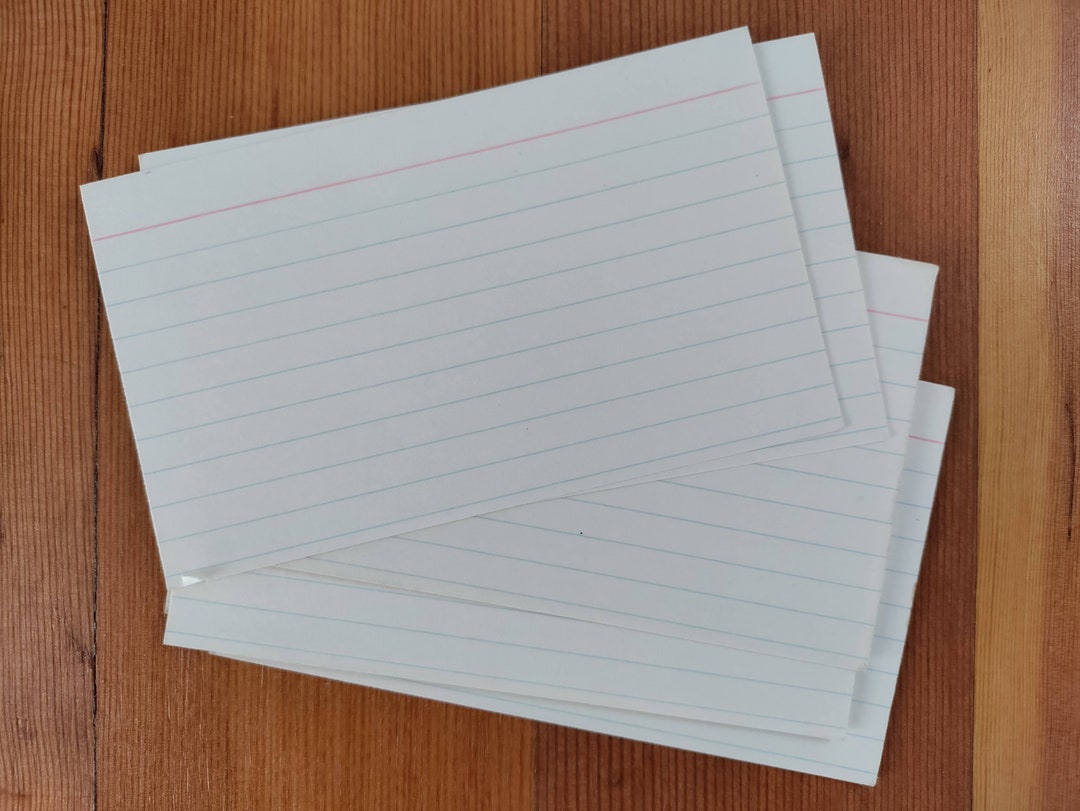 Vintage Index Cards - Etsy