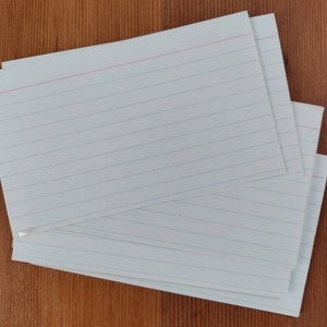 Vintage Index Cards - Etsy