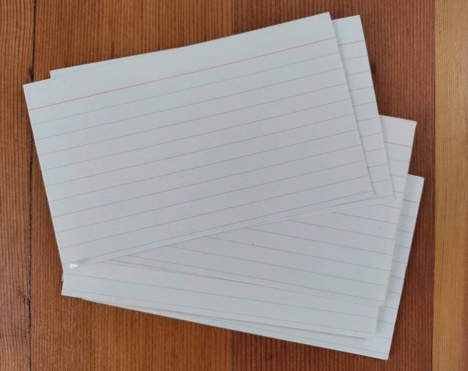 Vintage Index Cards - Etsy