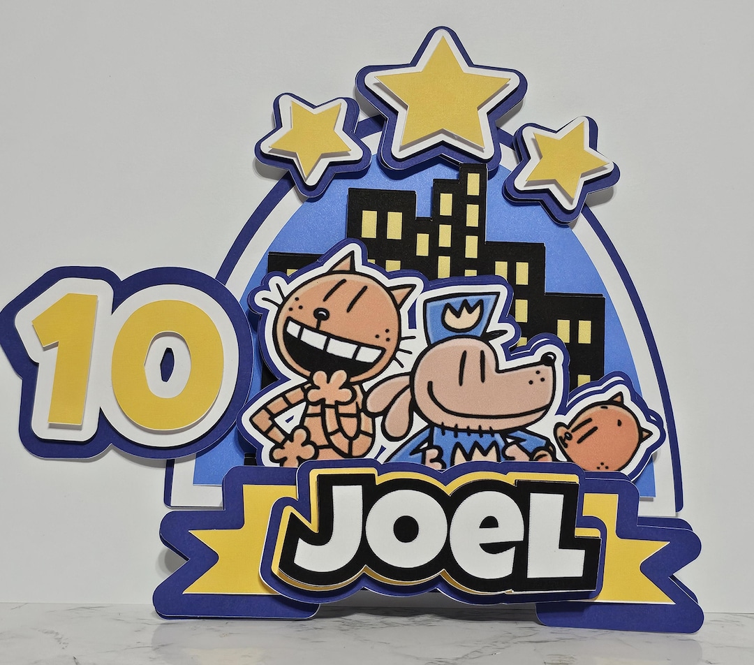 Dogman Inspired Cake Topper | Dogman Birthday Party | Dogman Comic Book ...