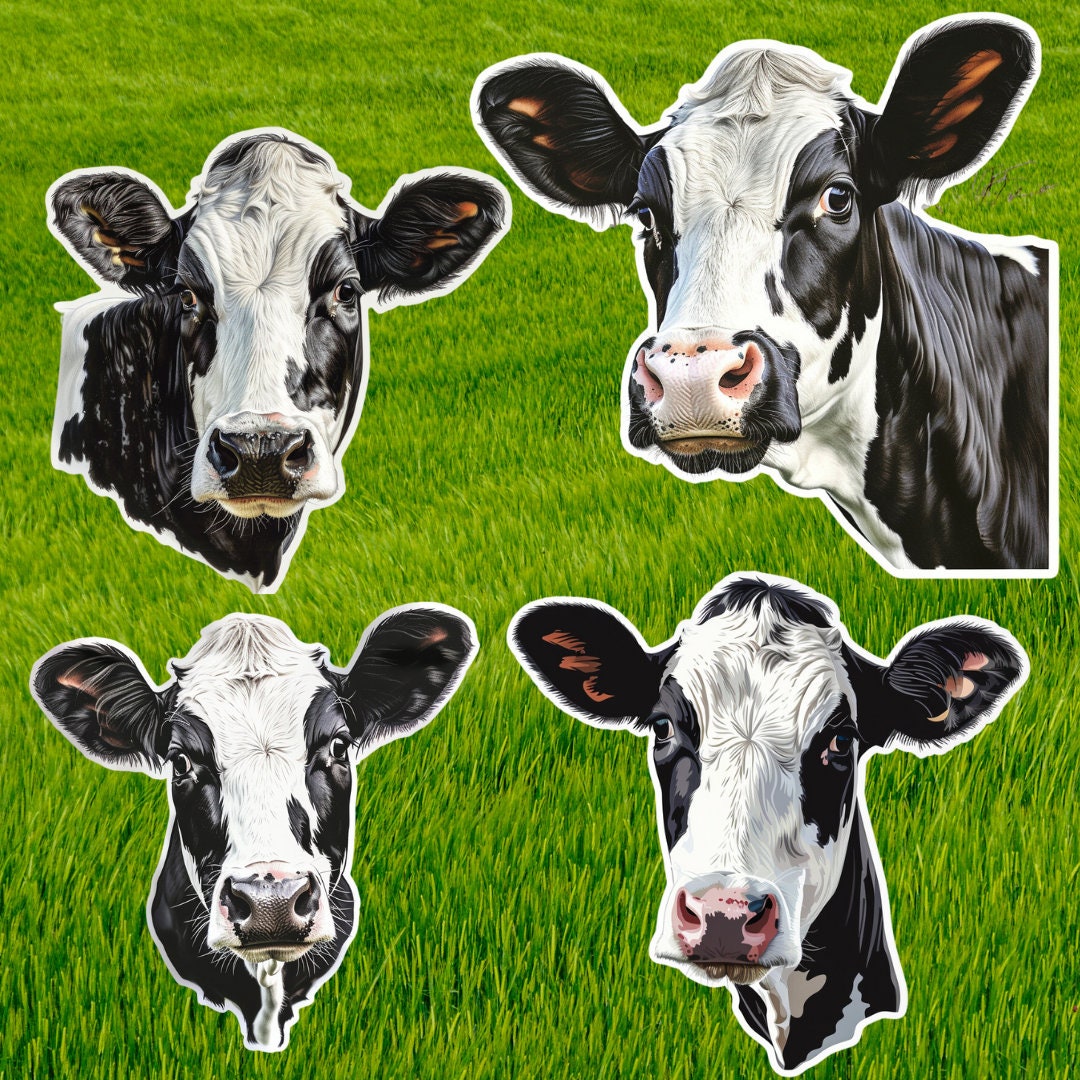 Cow Sticker Sheet | Cow Stickers |cow Decor - Etsy