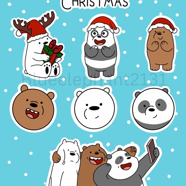 We Bare Bears Stickers - Etsy