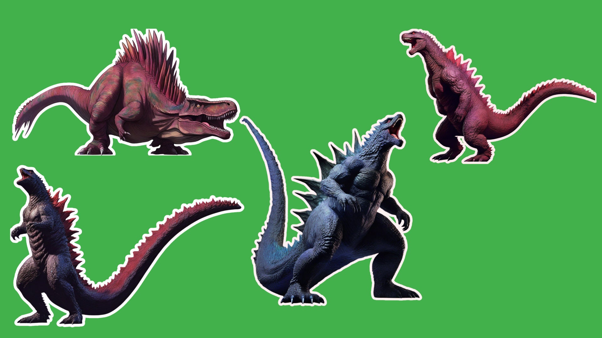 Godzilla Sticker Sheet | Godzilla Stickers | Godzilla Decor - Etsy
