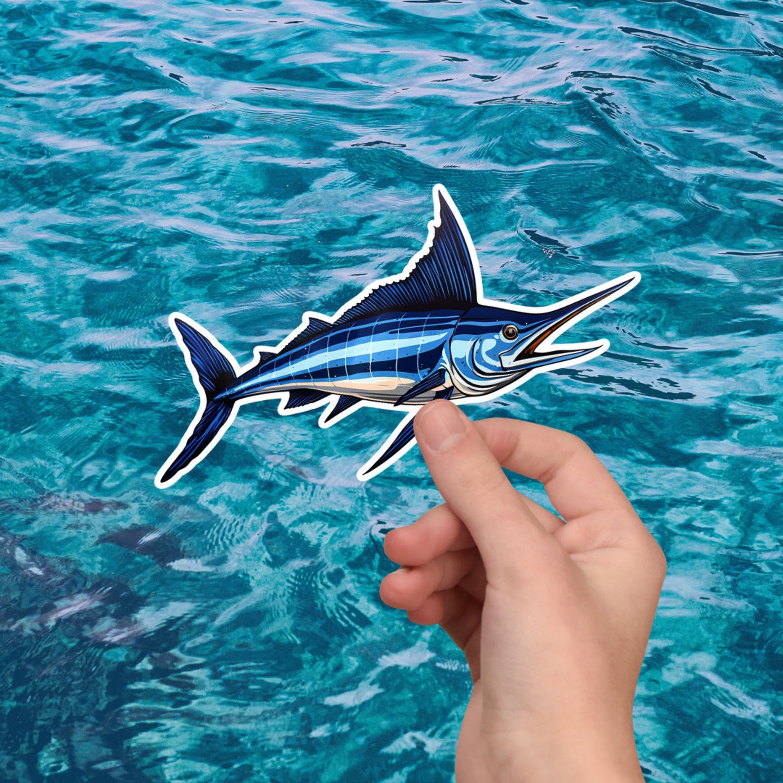 Swordfish Sticker Set Vinyl Sticker Set |sword Fish Sticker Set | Ocean ...