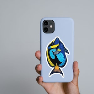 Blue Hippo Tang Sticker Set Vinyl Sticker Set Hippo Tang Sticker Set ...