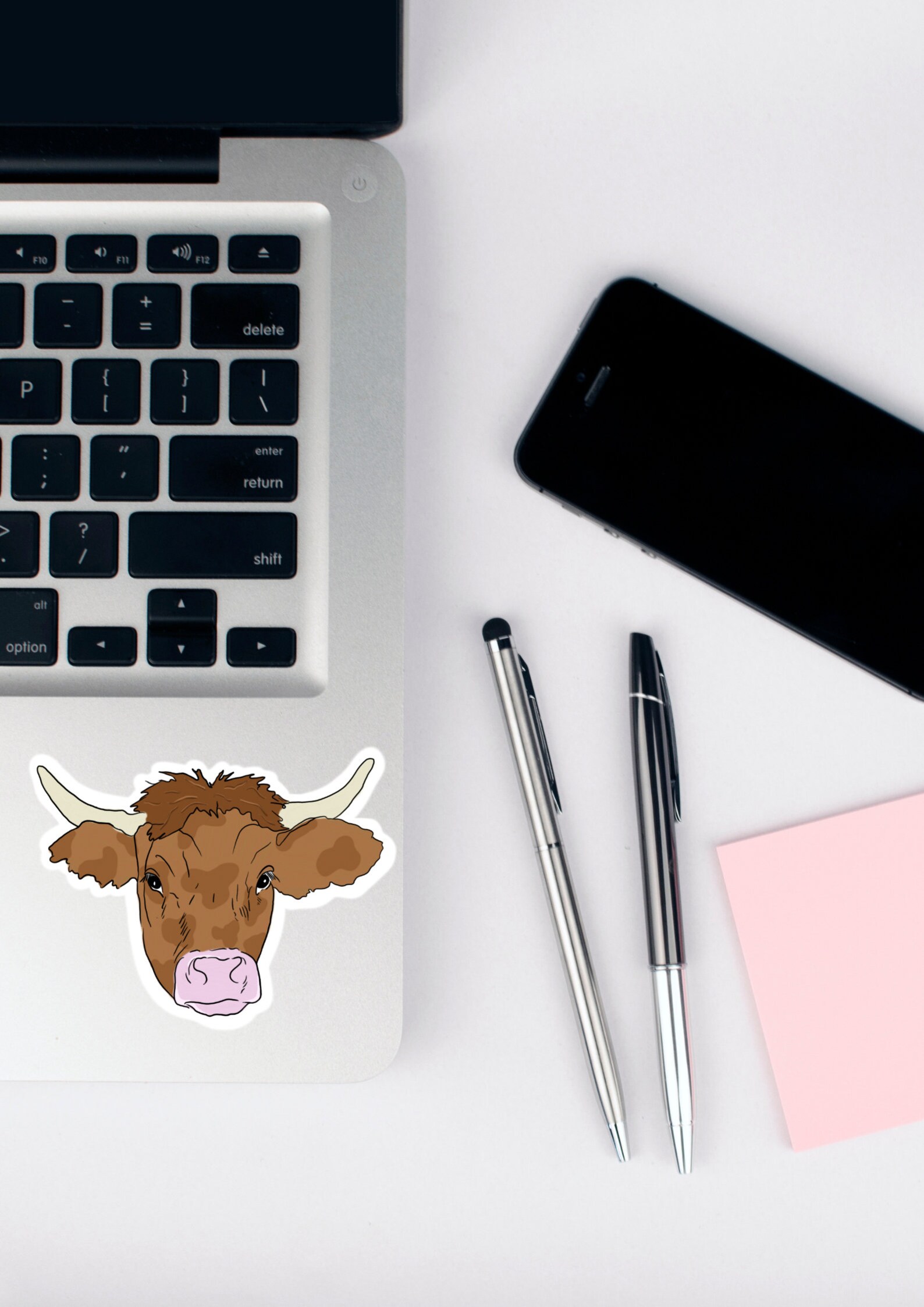Cow Stiker Laprop Sticker Stocking Stuffer - Etsy