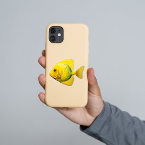 Yellow Tang Fish Sticker Gift Set Includes 5 Waterproof Stickers - Etsy