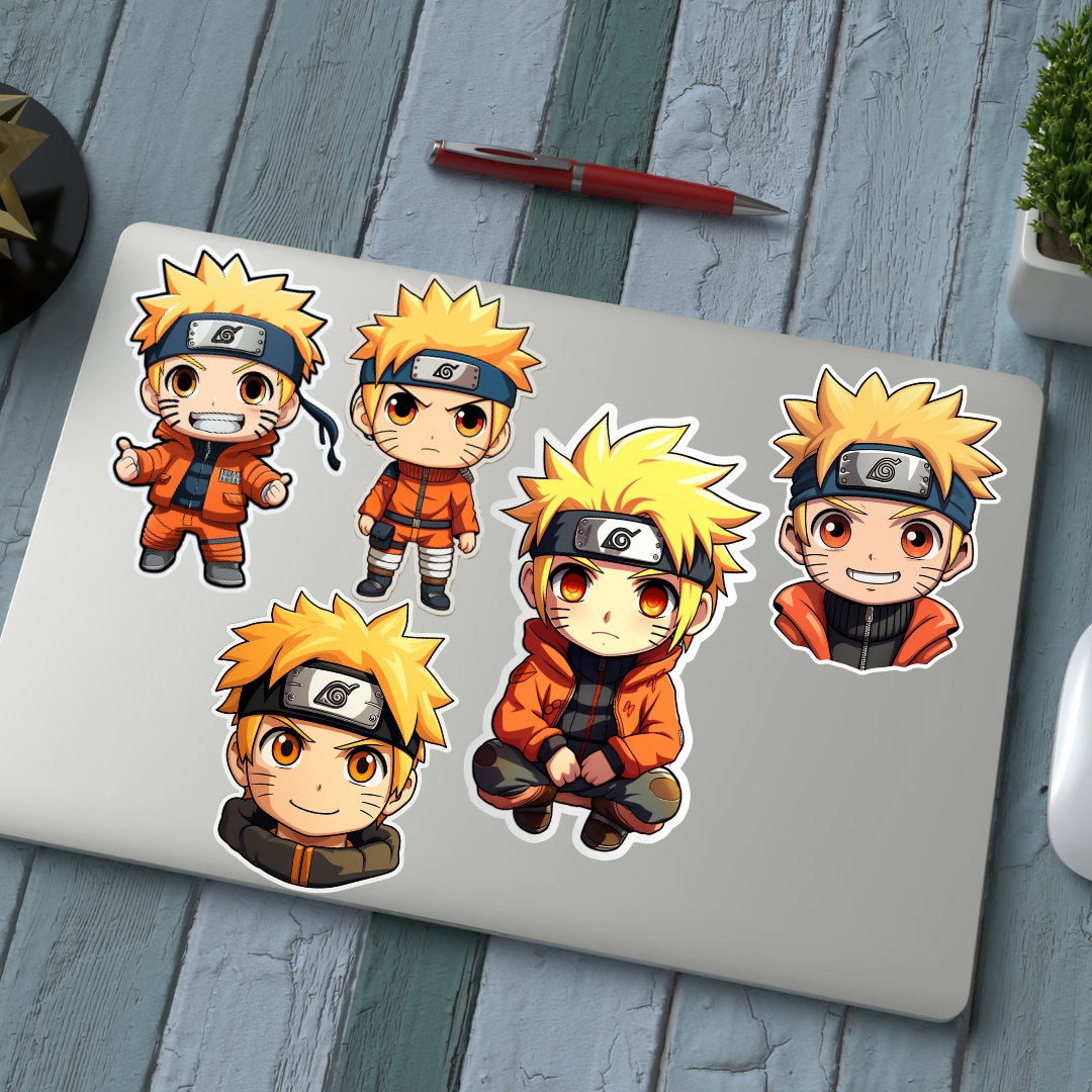 Naruto Inspired Sticker Set Anime Waterproof Stickers Anime Fan Art - Etsy