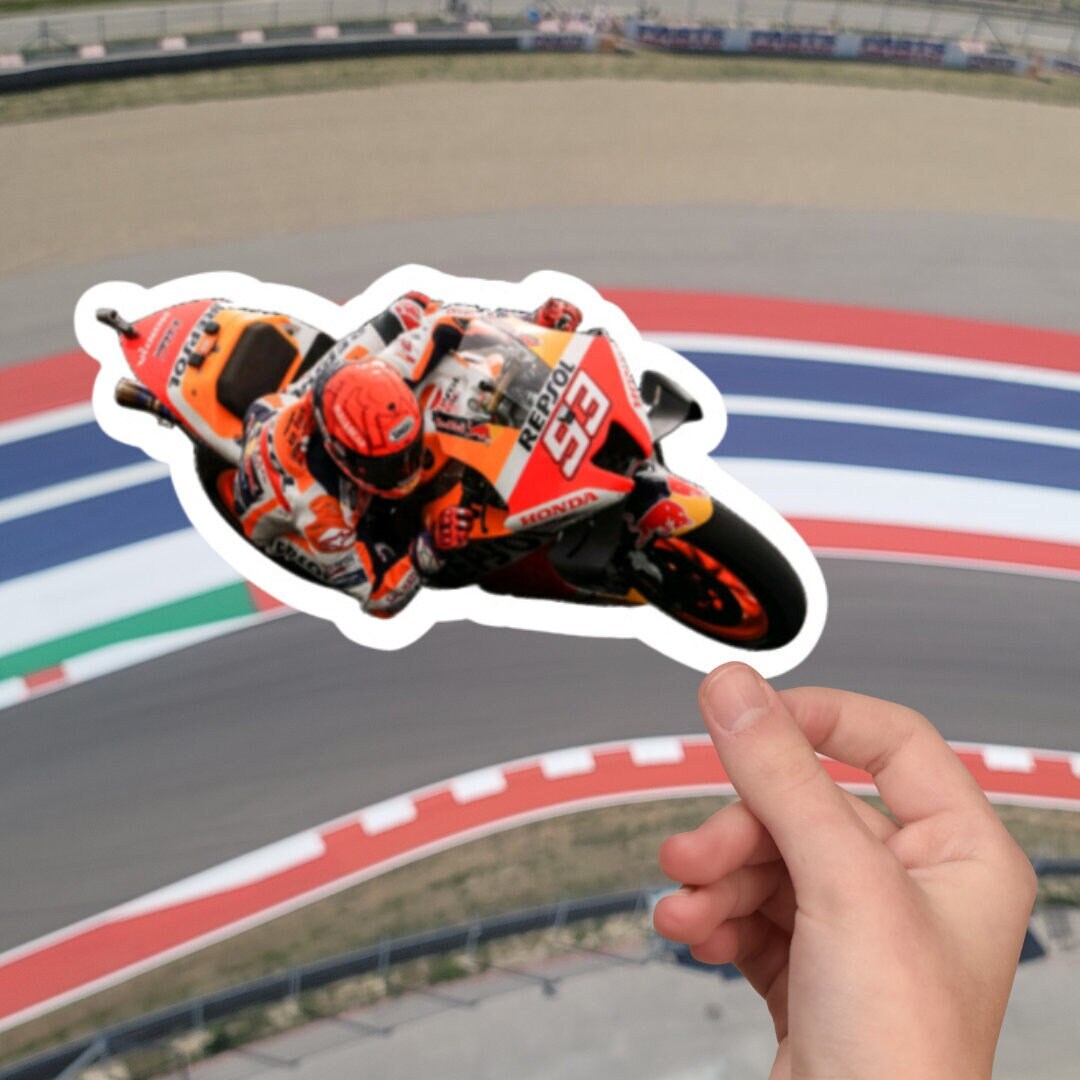 Marc Marquez Motogp Vinyl Helmet Decal Motorcycle Sticker Motogp ...